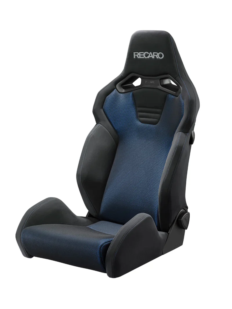 RECARO JDM SEAT: SR-S BK100H KAMUI BLACK/BRILLIANT MESH BLUE (FRP ...